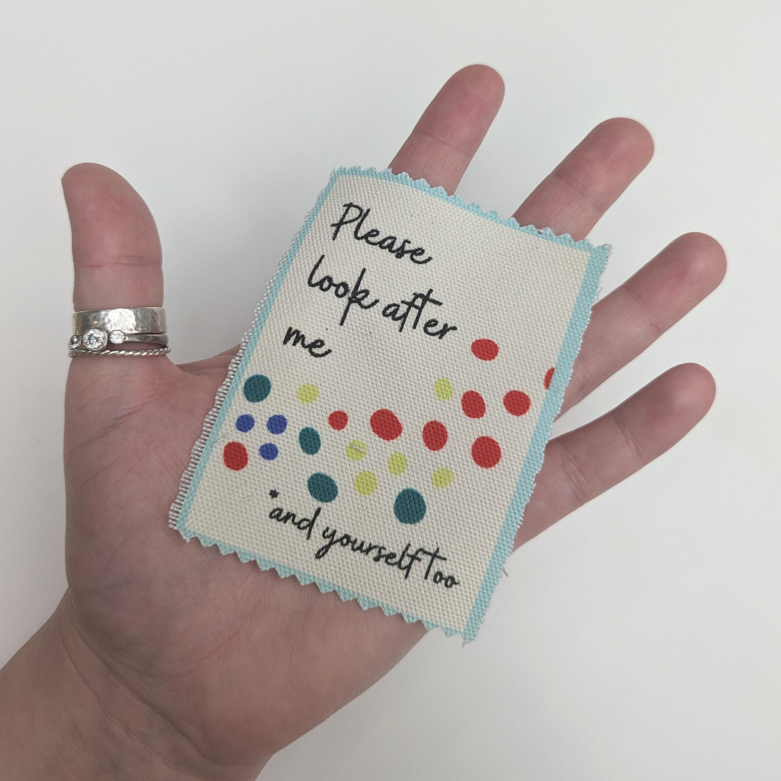 Please look after me - Fabric Patch – The Specky Seamstress